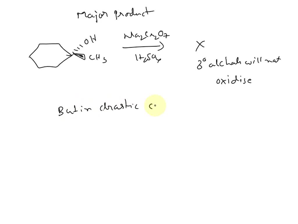 Give the major product of the following reaction: Na2Cr2O7 + OH ...