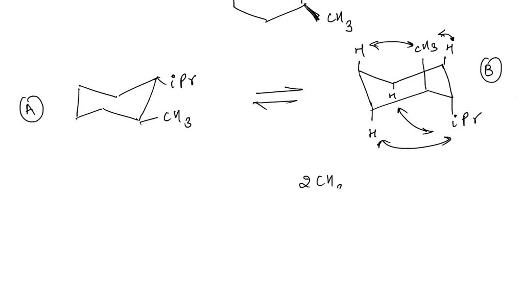 SOLVED: There are two possible chair conformations of trans-1-Methyl-4 ...