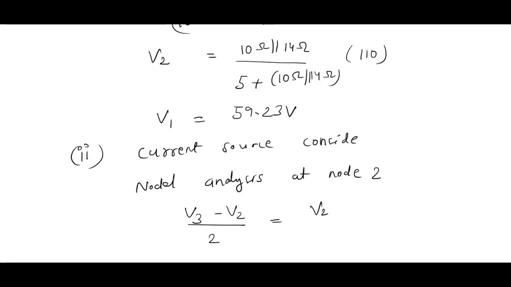 SOLVED: In the figure, calculate the voltage V(0) in the circuit using Thevenin's Theorem method ...