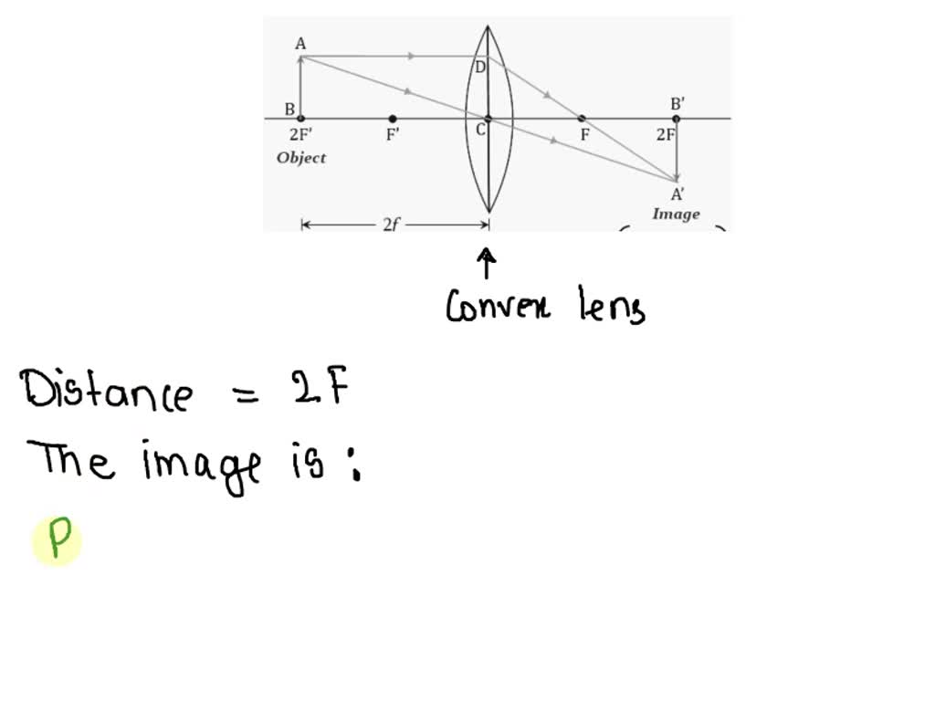 SOLVED: 22) The diagram above represents convex (converging) lens with focal point F If an ...