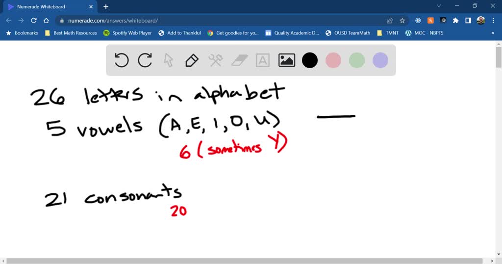 SOLVED: Suppose you write each letter of the alphabet on a different ...