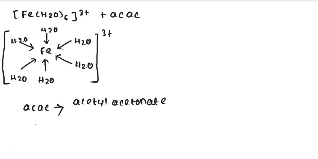 SOLVED: Write down the overall equation showing the formation of [Fe ...