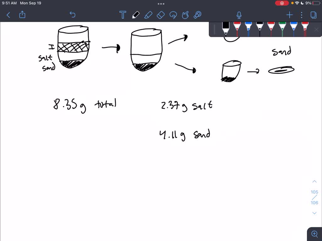 SOLVED: '(10 pts) student receives sample of mixture with three ...