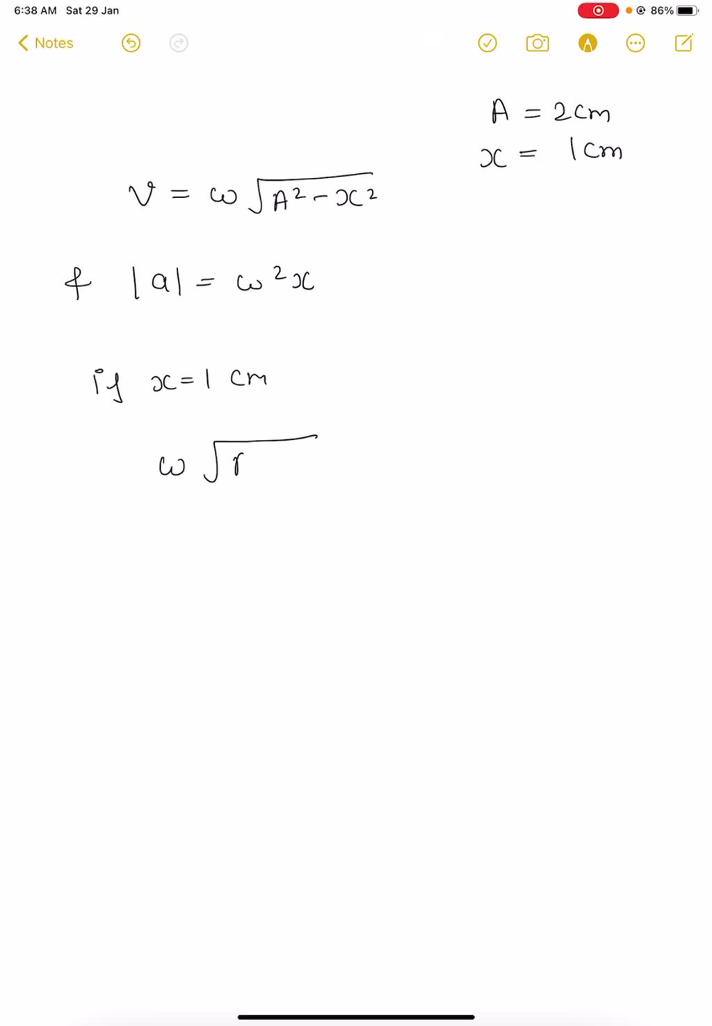 SOLVED:A particle is executing S.H.M. If its amplitude is 2 m and periodic time 2 seconds, then ...