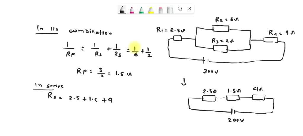 For the series-parallel arrangement shown in the figure below, find (a ...