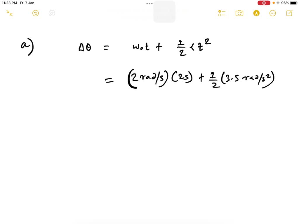 Solved 3 A Wheel Rotates With A Constant Angular Acceleration 0f 450 Rads Ifthe Angular 