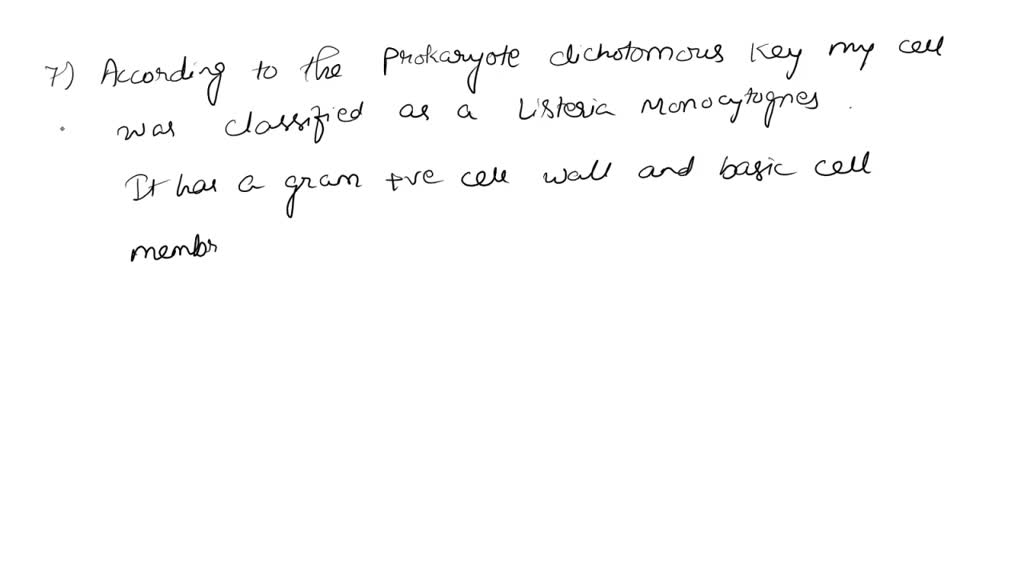 SOLVED: Use the Prokaryote Dichotomous Key to figure out which example ...