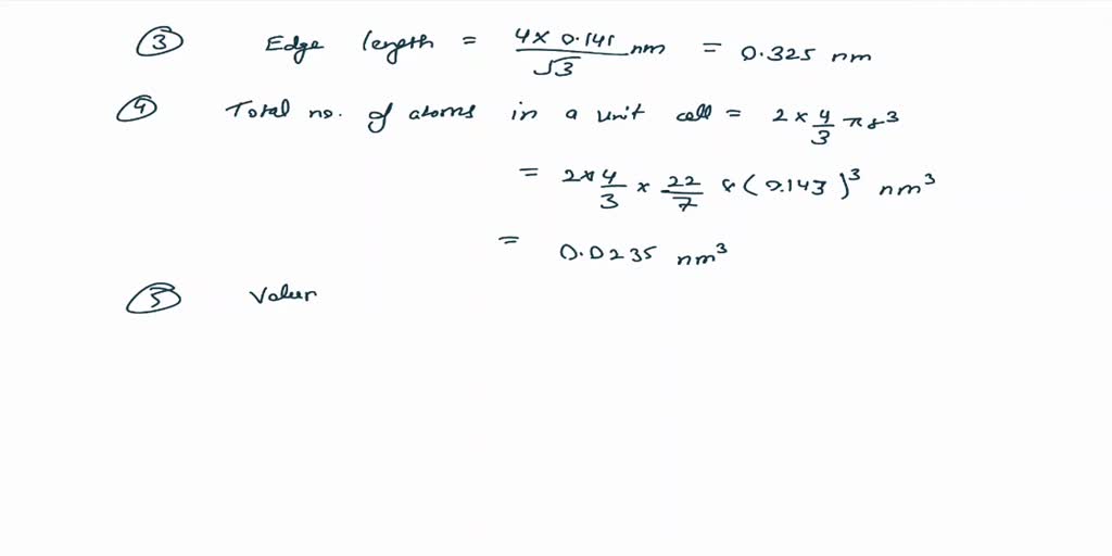 SOLVED: Tungsten (W) has the BCC crystal structure. It has an atomic ...