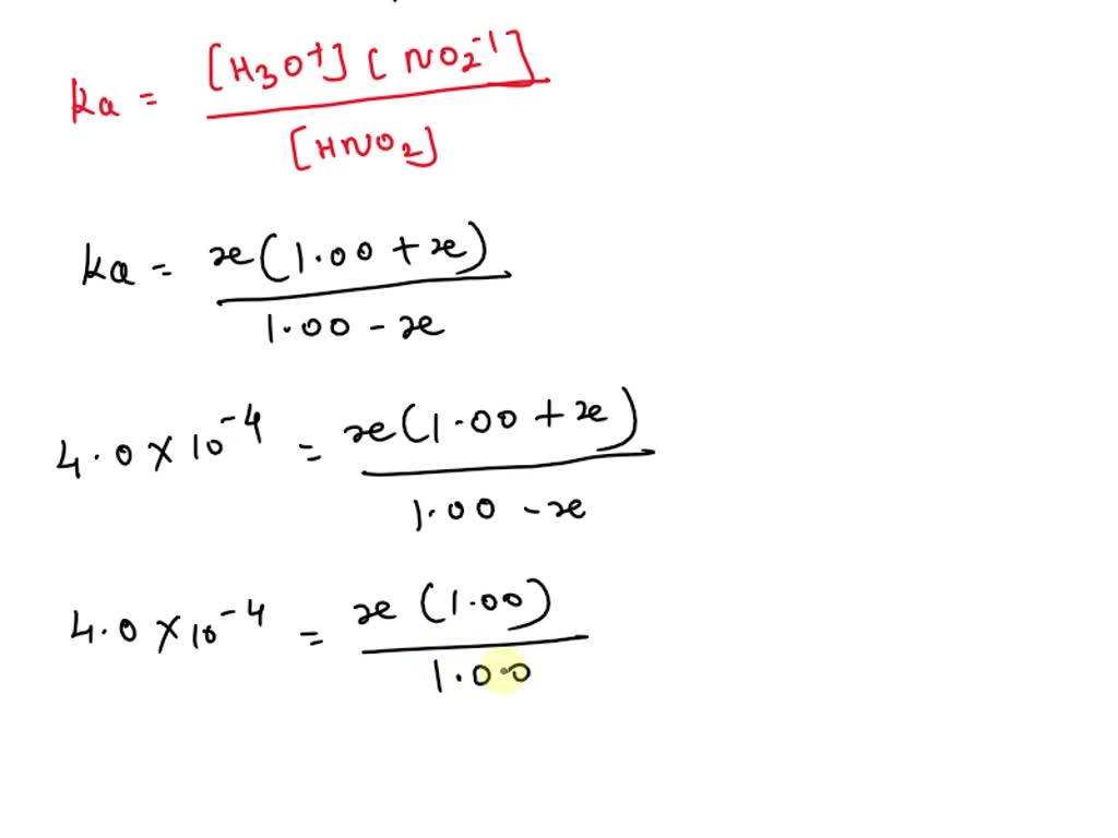 SOLVED Calculate The PH Of A Solution That Is 1 00 M HNO2 And 1 00 M SOLVED Calculate The PH Of A Solution That Is 1 00 M HNO2 And 1 00 M