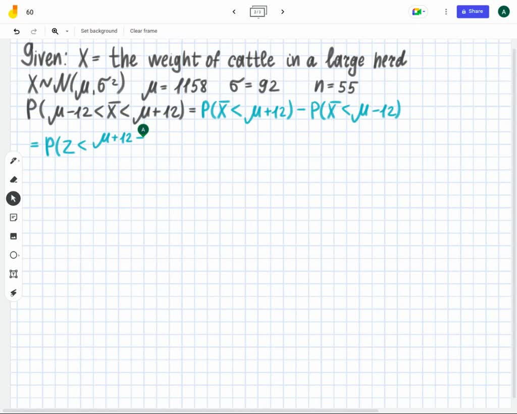 SOLVED: suppose cattle in a large herd have a mean weight of 1158 ...