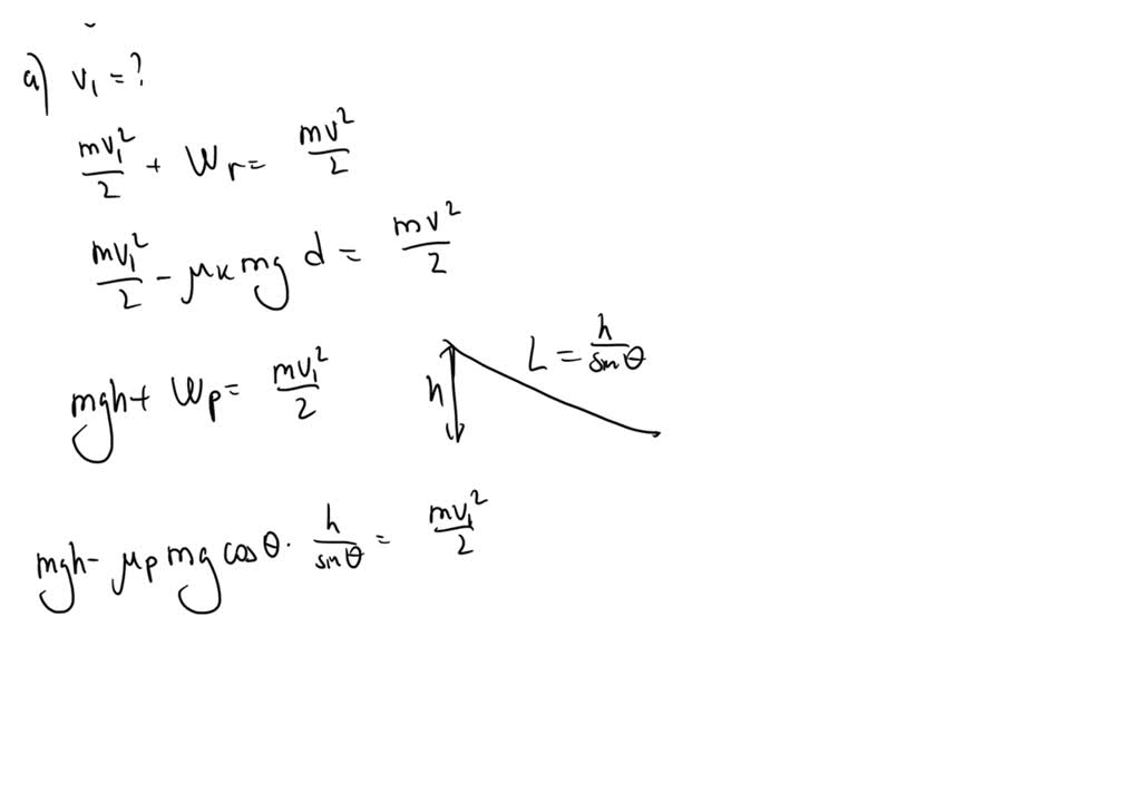 SOLVED: A body of mass m kg is projected from a point A up the line of ...