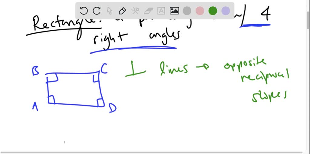 SOLVED: Which steps will verify that parallelogram IS rectangle? Check ...
