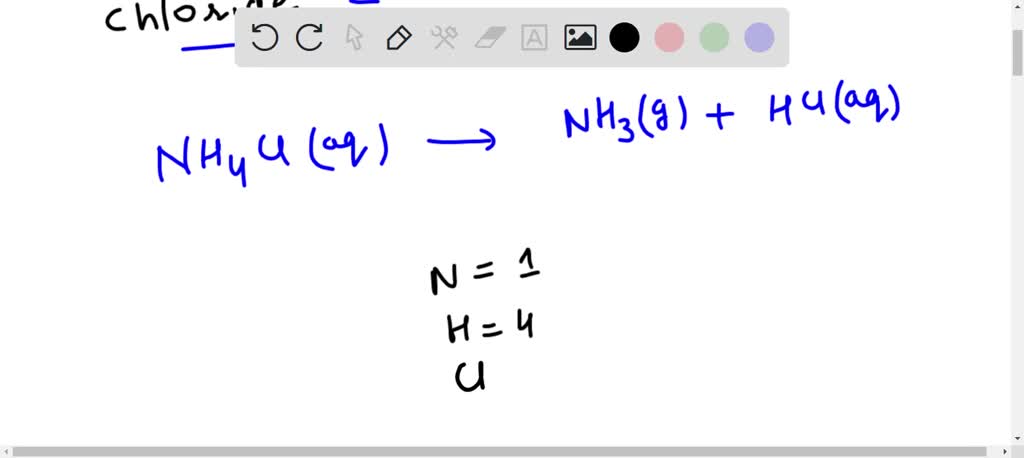 SOLVED: Ammonium chloride reacts with slaked lime to give calcium ...