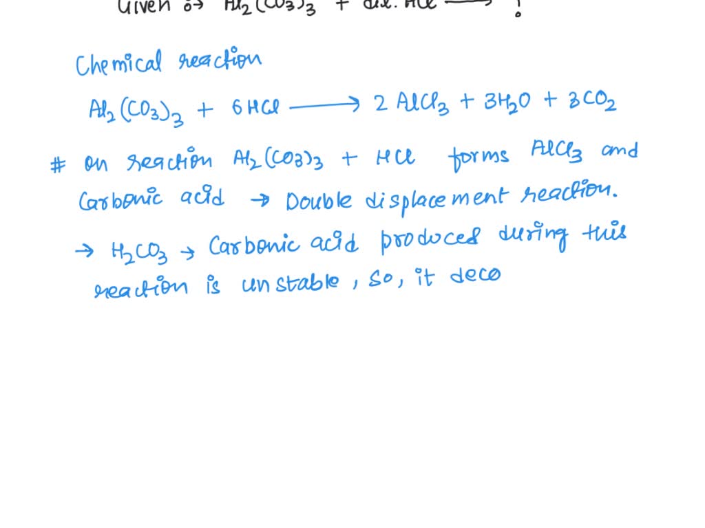 SOLVED: write chemical reaction which indicate the reaction of metal ...