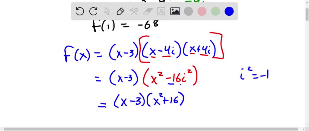Find an nth-degree polynomial function with real coefficients ...