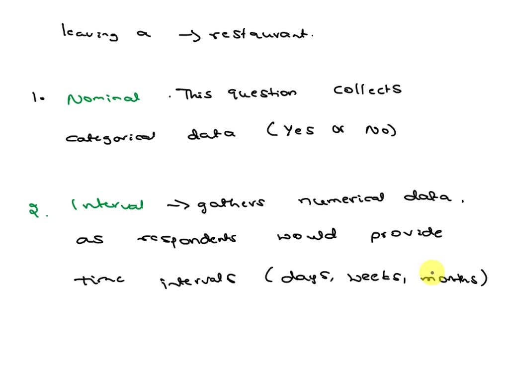 SOLVED: Before leaving a particular restaurant, patrons are asked to ...