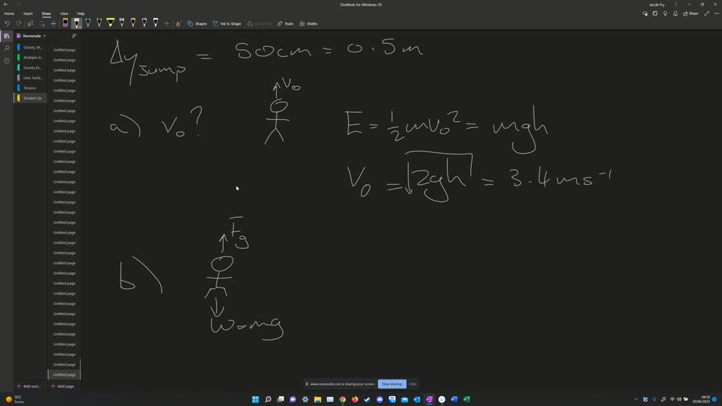 SOLVED: An average person can reach a maximum height of about 60 cm ...