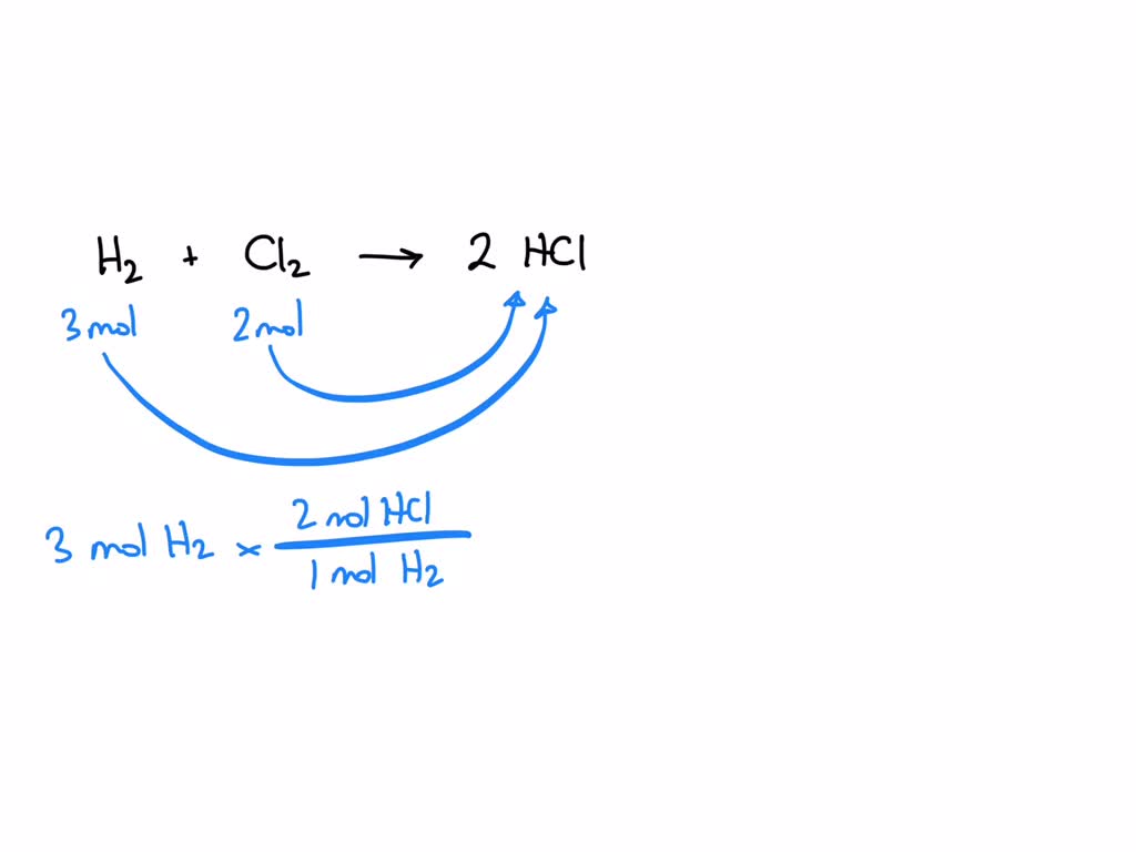 SOLVED: Given the equation below, which is the limiting reagent when 3 ...