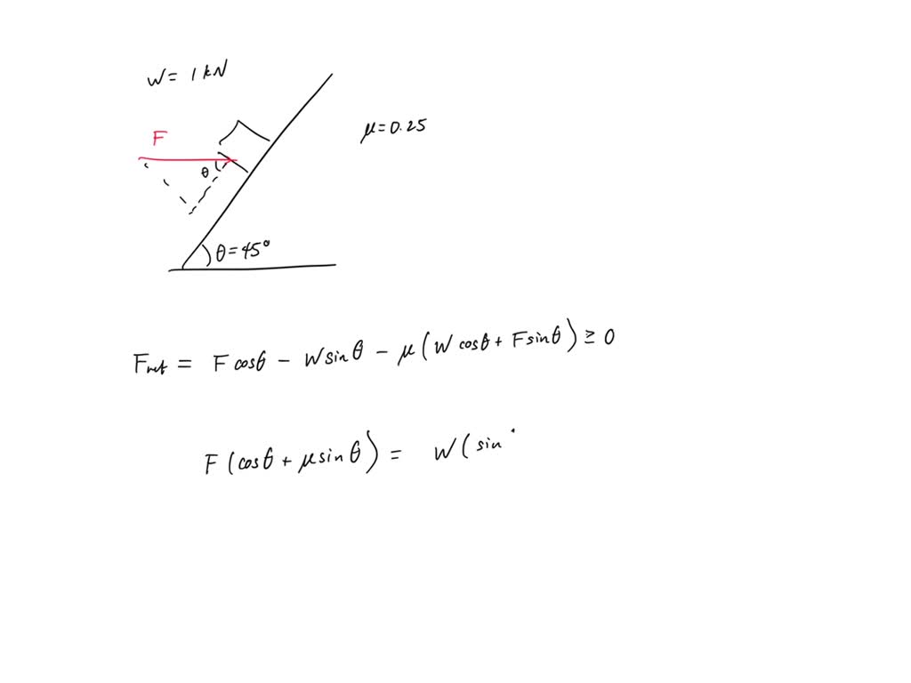 SOLVED: A box weighing 1000 N is sitting in an inclined plane with an ...