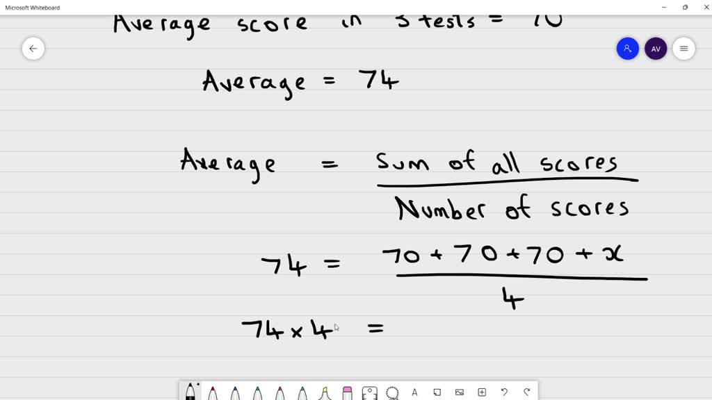 In her first 4 tests, Nancy scored 75, 82,88 and 76 marks. After 5 ...