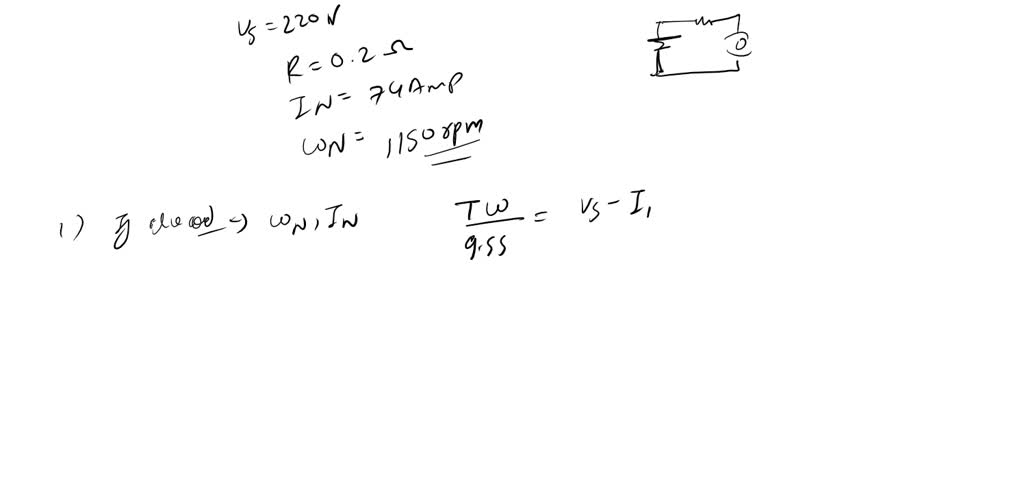 SOLVED: Texts: A variable-speed drive system uses a DC motor which is supplied from a variable ...