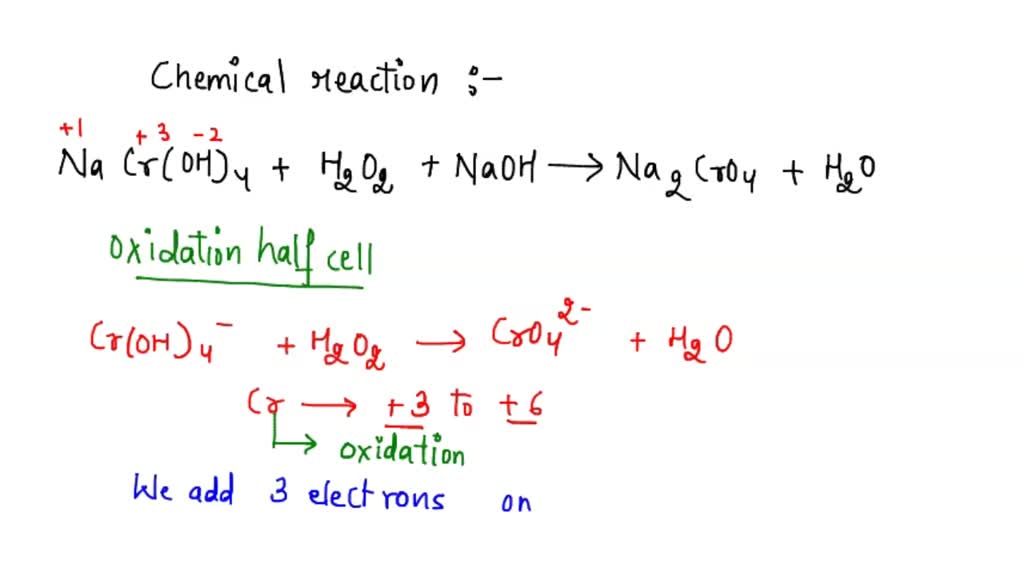 SOLVED: Balance the following reaction by the ion-electron method: NaCr ...