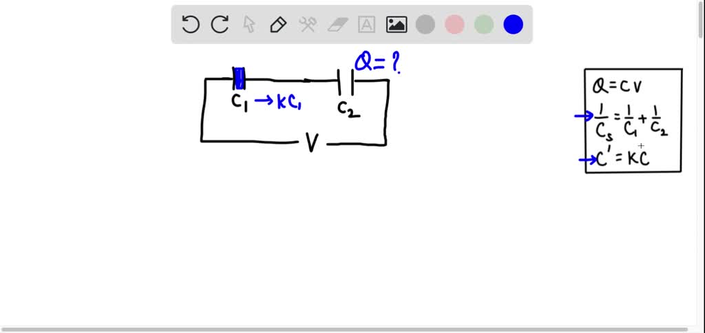 SOLVED: Two capacitors, C1 and C2, are connected in series across a ... SOLVED: Two capacitors, C1 and C2, are connected in series across a ...