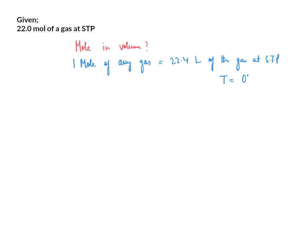 SOLVED: Calculate the volume in liter of 20 g of hydrogen gas at STP