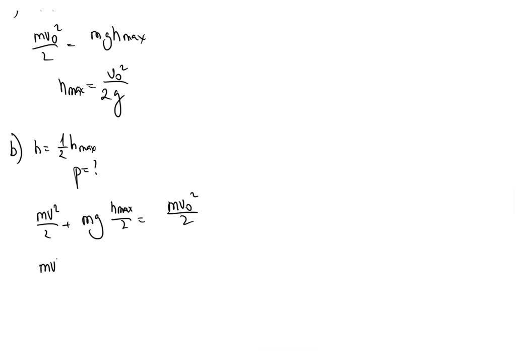 SOLVED: A football of mass m is thrown at an initial velocity of magnitude v0 at an angle of ...