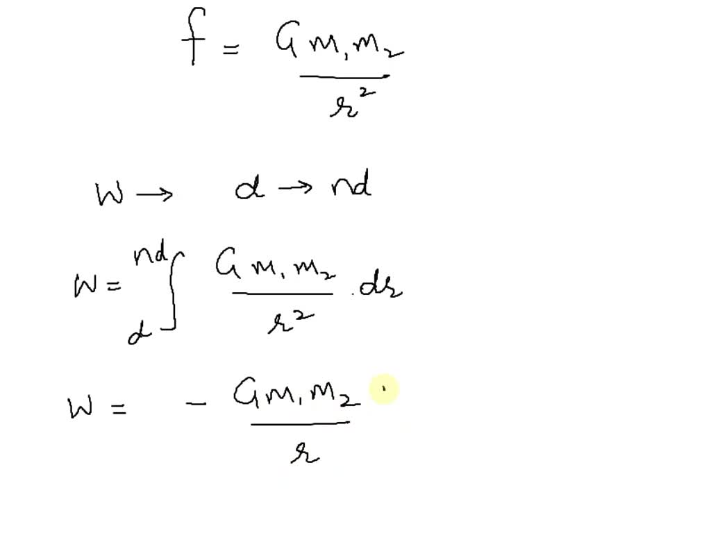 SOLVED: Two point-particles having respective masses m[ and m2 are at d ...