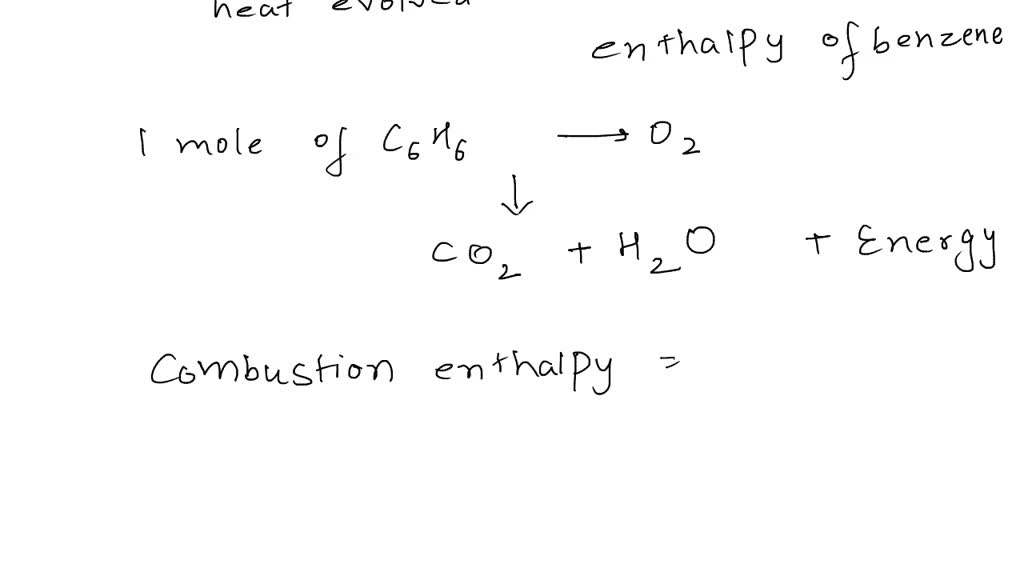 SOLVED: When 1 mole of benzene (C6H6) is burned completely in a bomb ...