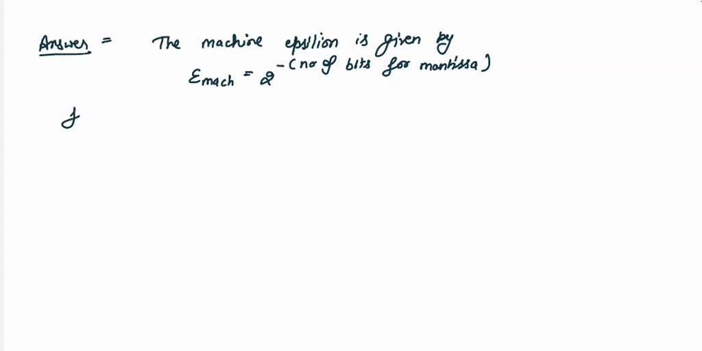 SOLVED: 1. Floating-Point Representation. (a) Determine the single ...