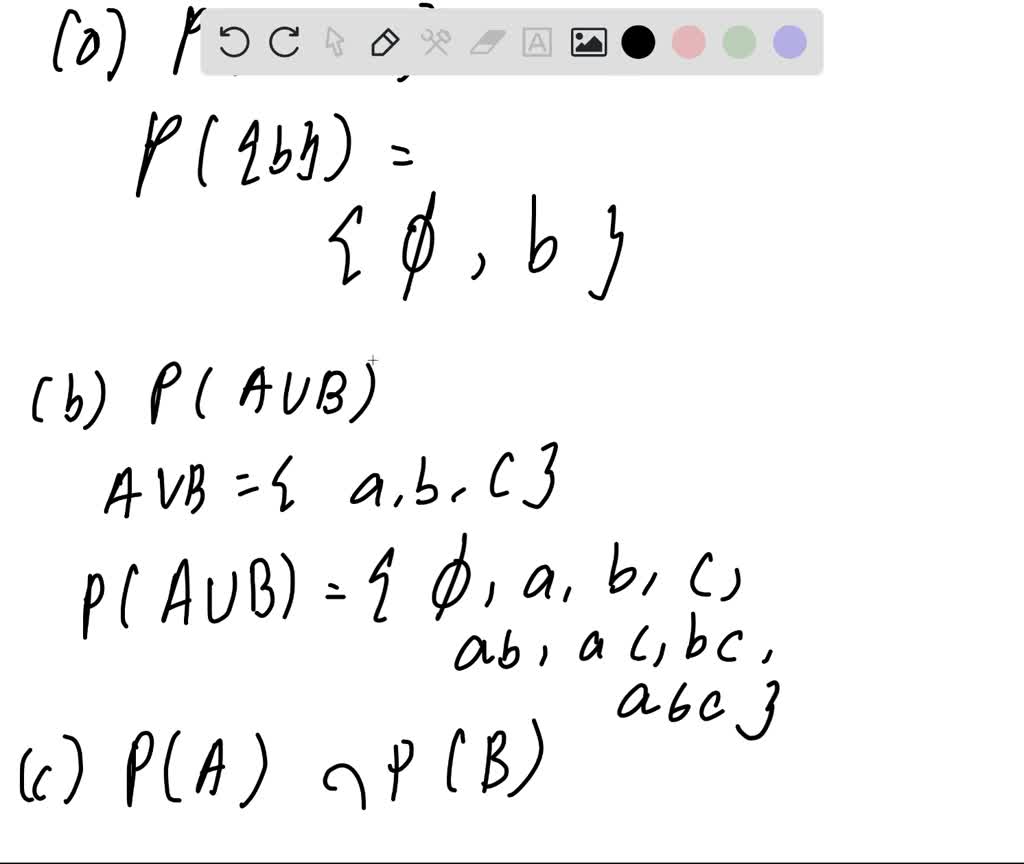 SOLVED: Exercise 1.3.4: Power sets and set operations About Use the set ...