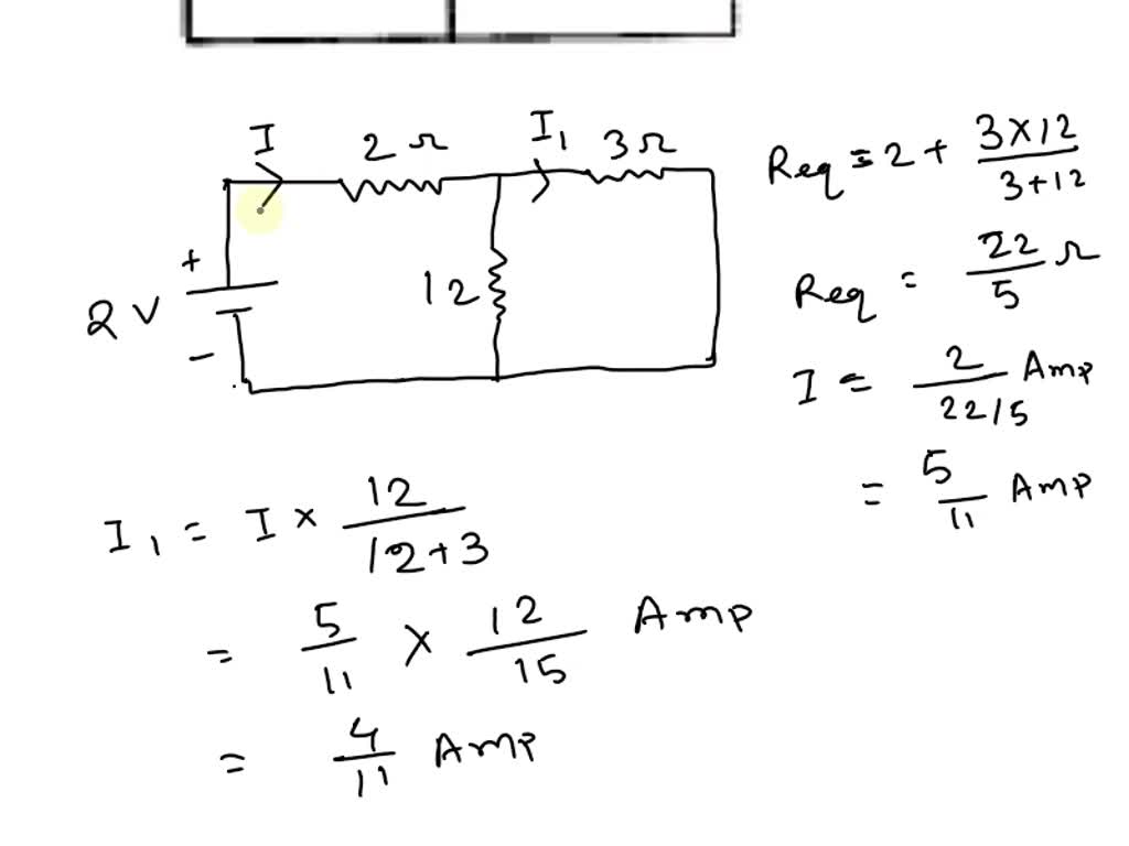 SOLVED: b) Using superposition theorem, determine the current through 3 ohm resistor shown in ...