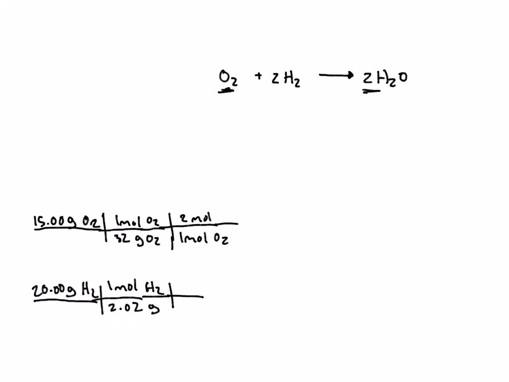 SOLVED: What mass of water will be produced reacting when water is ...