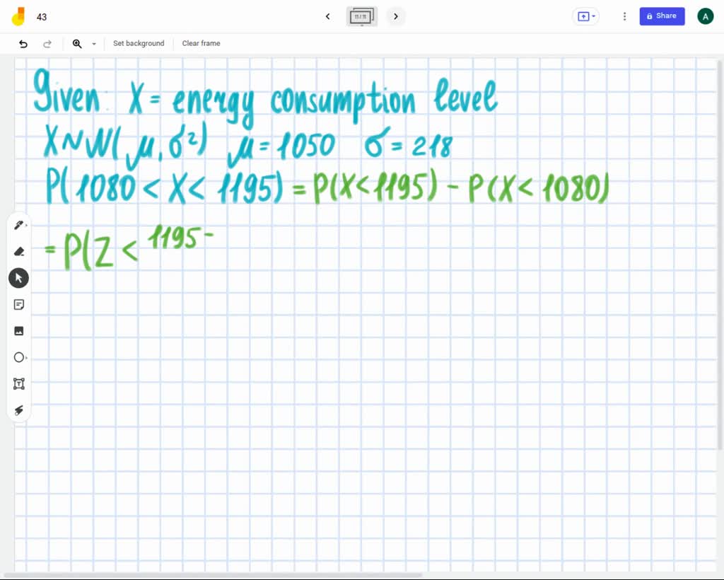 SOLVED: In one region, the September energy consumption levels for ...