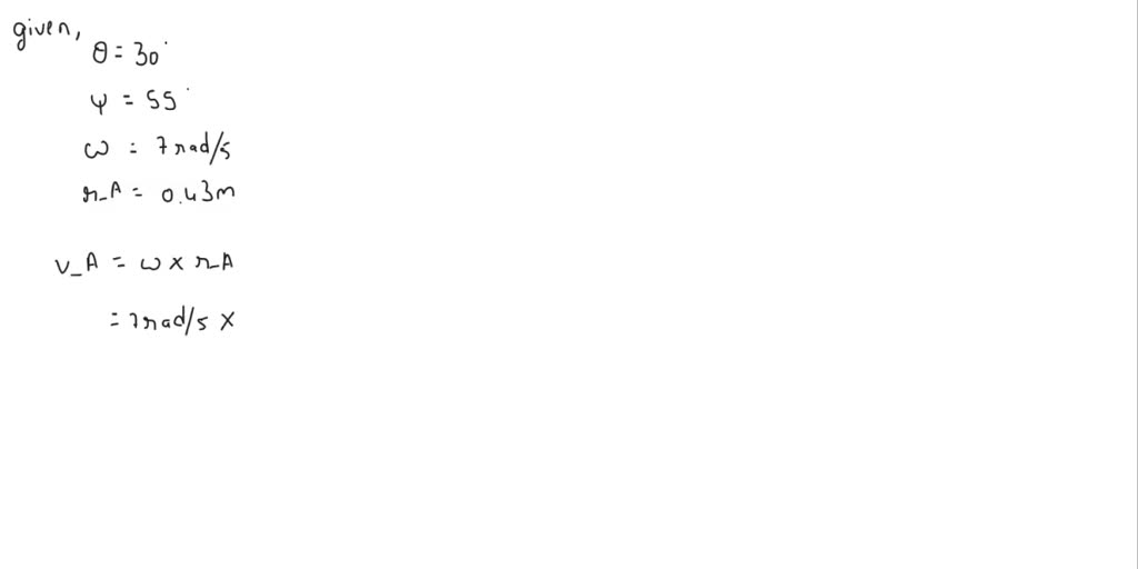 SOLVED: The wheel is rotating with an angular velocity ω = 8 rad/s. Determine the velocity of ...
