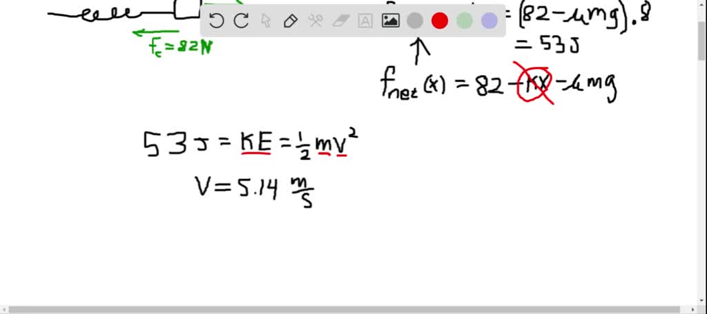 SOLVED: One end of a horizontal spring with force constant 130.0 N/m is attached to a vertical ...
