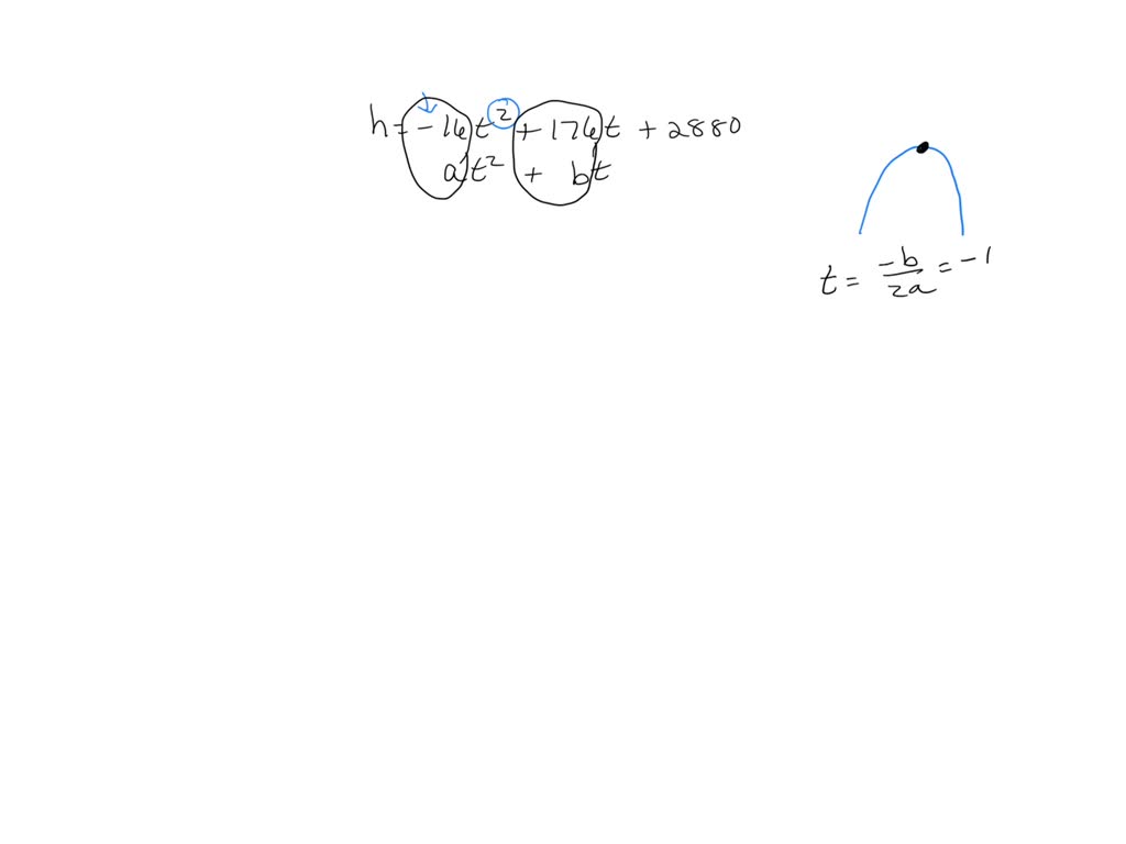 SOLVED: A rocket is fired upward from some initial distance above the ground. Its height in feet ...