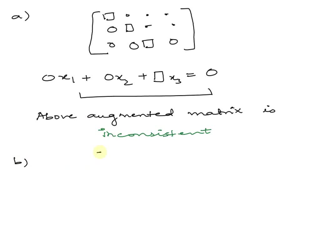 SOLVED: Exercise 1.2:2+2+2+1 points.Consider the following augmented ...