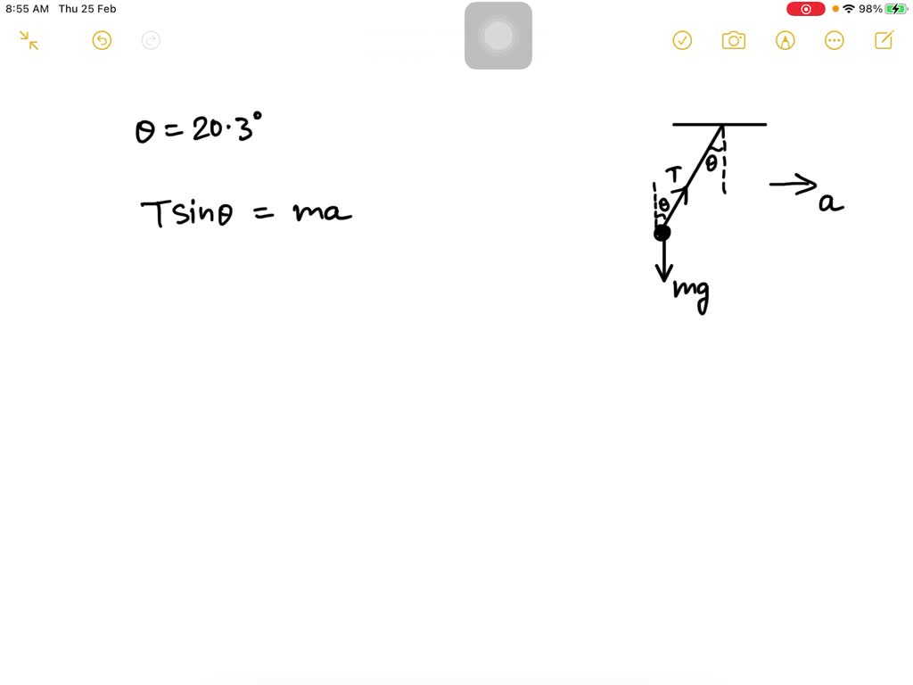 SOLVED: Francesca dangles her watch from a thin piece of string while ...