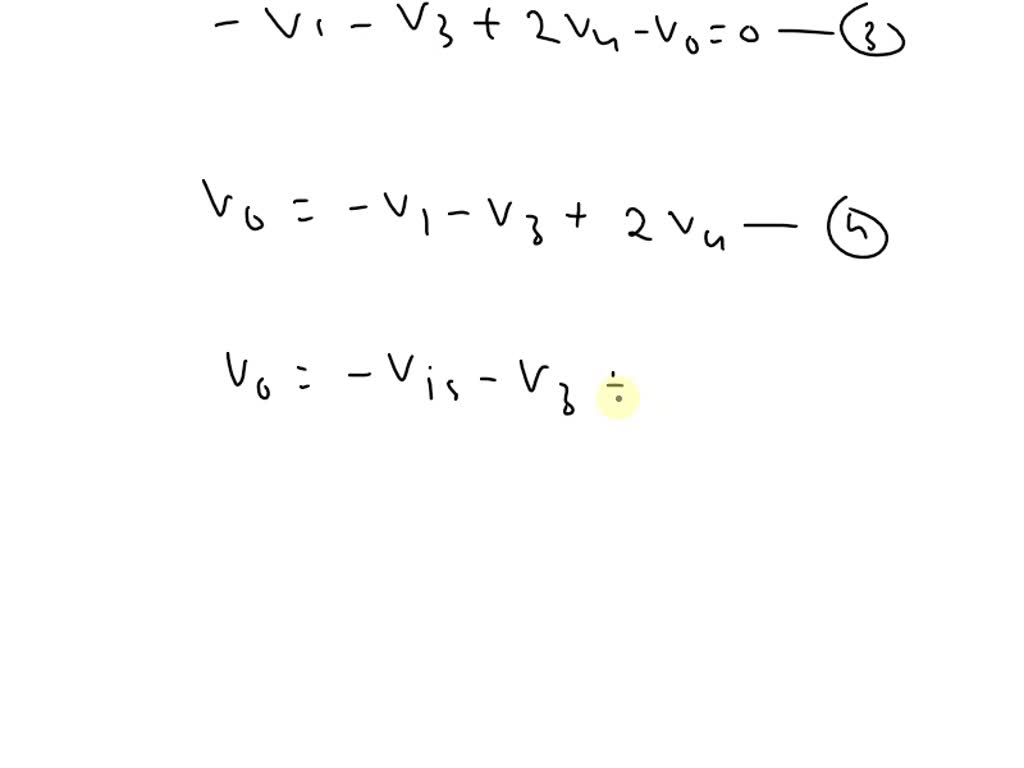 SOLVED: Find the transfer function, G(s) = Vo(s)/Vs, for the network shown in Figure 4. Use both ...