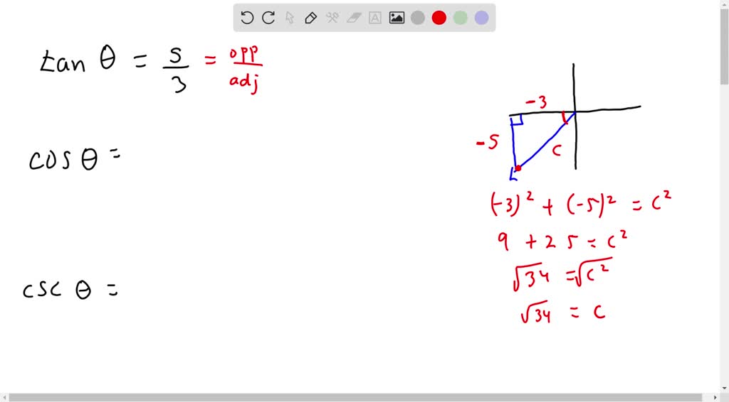 SOLVED: Let 0 be an angle in quadrant III such that tan 0 = 5 Find the exact values of cos 0 and ...