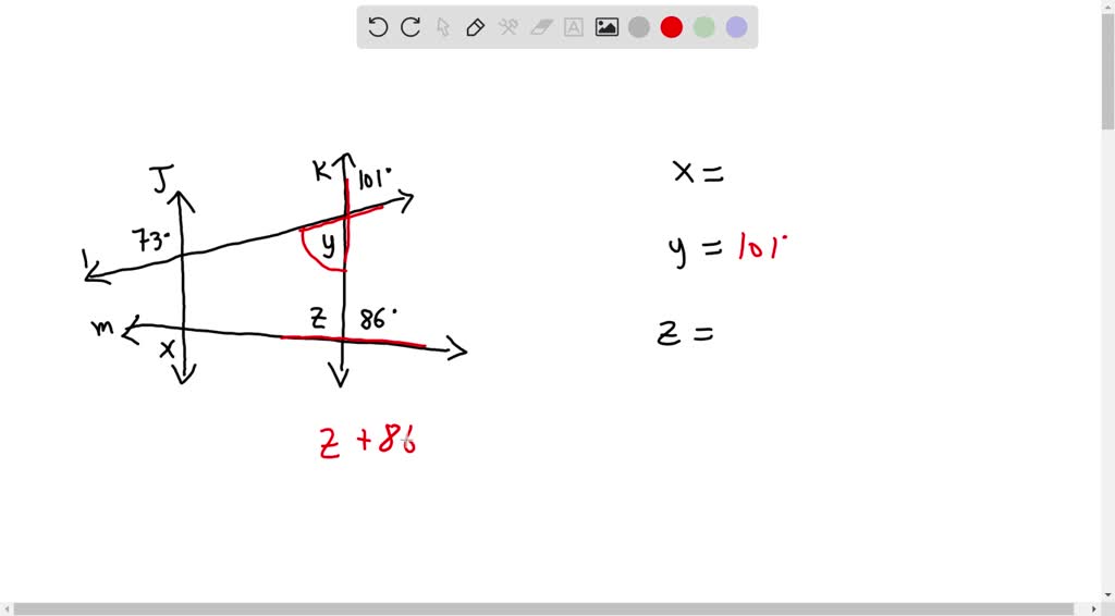 The lines MN and KL intersect at point A. Based on the drawing; make ...