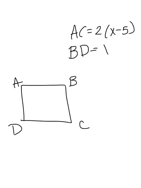 I) Parts 1, 2 and 3 are independent 1) A rectangle ABCD has...