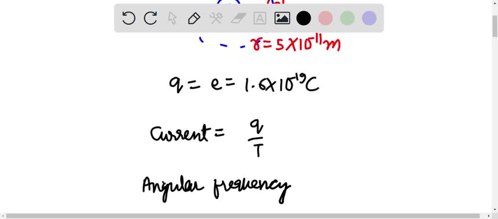 Solved In A Hydrogen Atom Electron Moves In An Orbit Of Radius 5×10