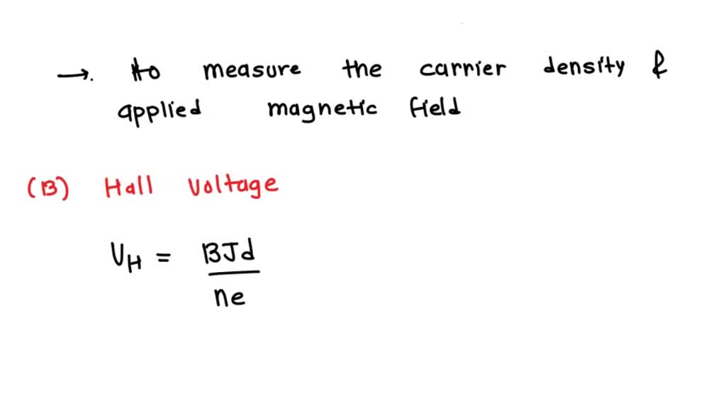 SOLVED: Present the importance of Hall-effect in different types of ...