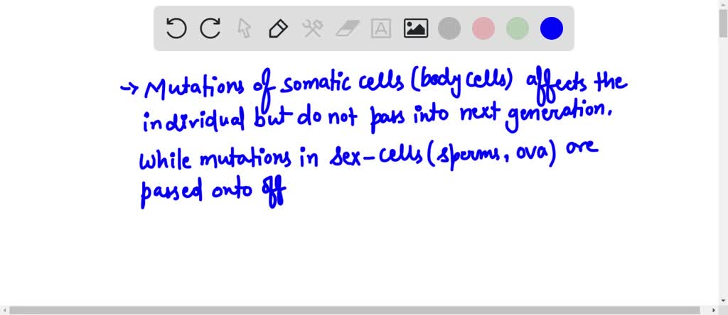Solved How Does A Mutation In A Sex Cell Differ From A Mutation In A Non Sex Cell