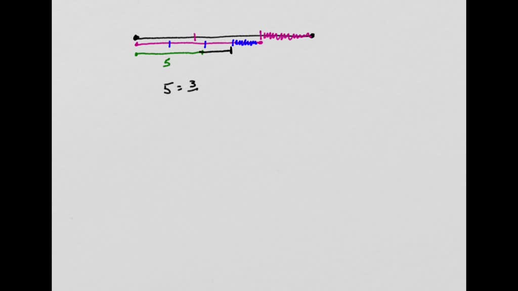 A rope is cut into three and one-third is used. Then one-fourth of the ...
