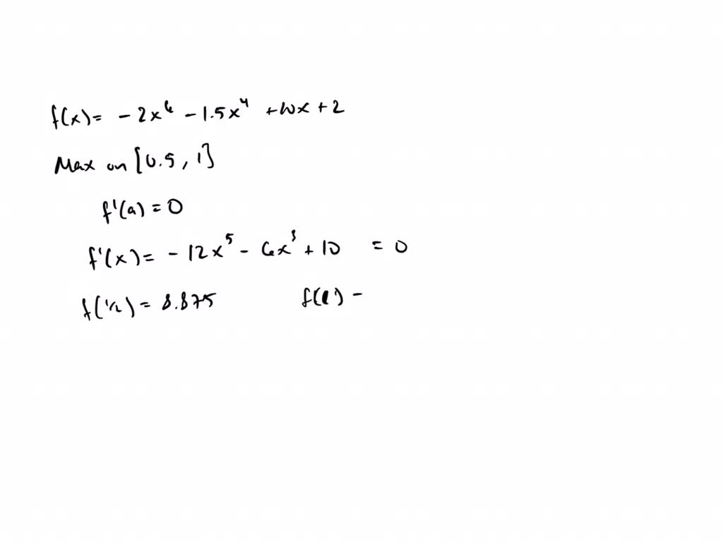 Solved Determine The Maximum Of Following Function By Employing
